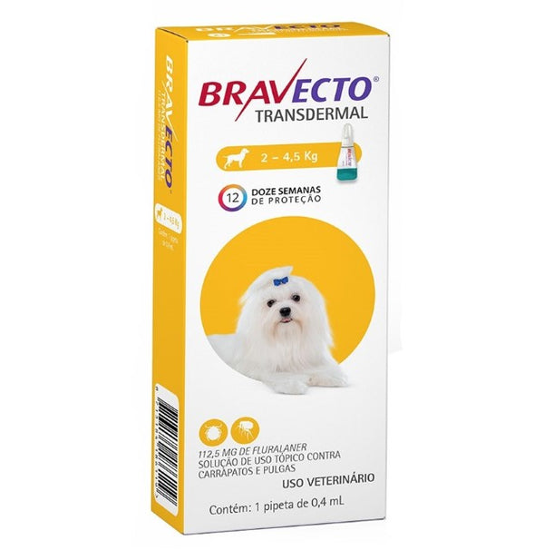 Bravecto Perros – 2 Kg A 4.5 Kg – Petluditos Tienda de Mascotas